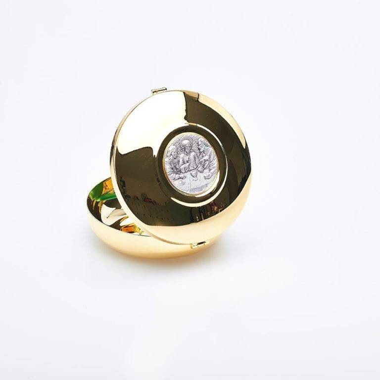 Cyborium z plakietką "Ostatnia Wieczerza", z zawiasem | aslan.com.pl